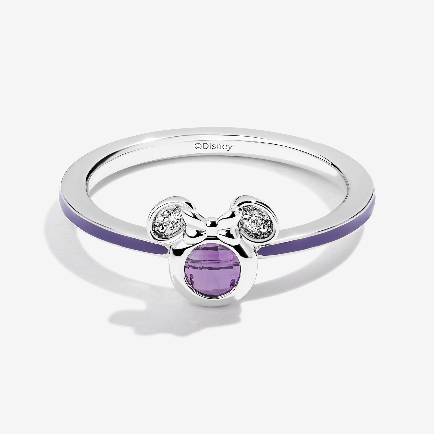 Disney Minnie Mouse Inspired Black Raspberry Frost Amethyst & Enamel ...