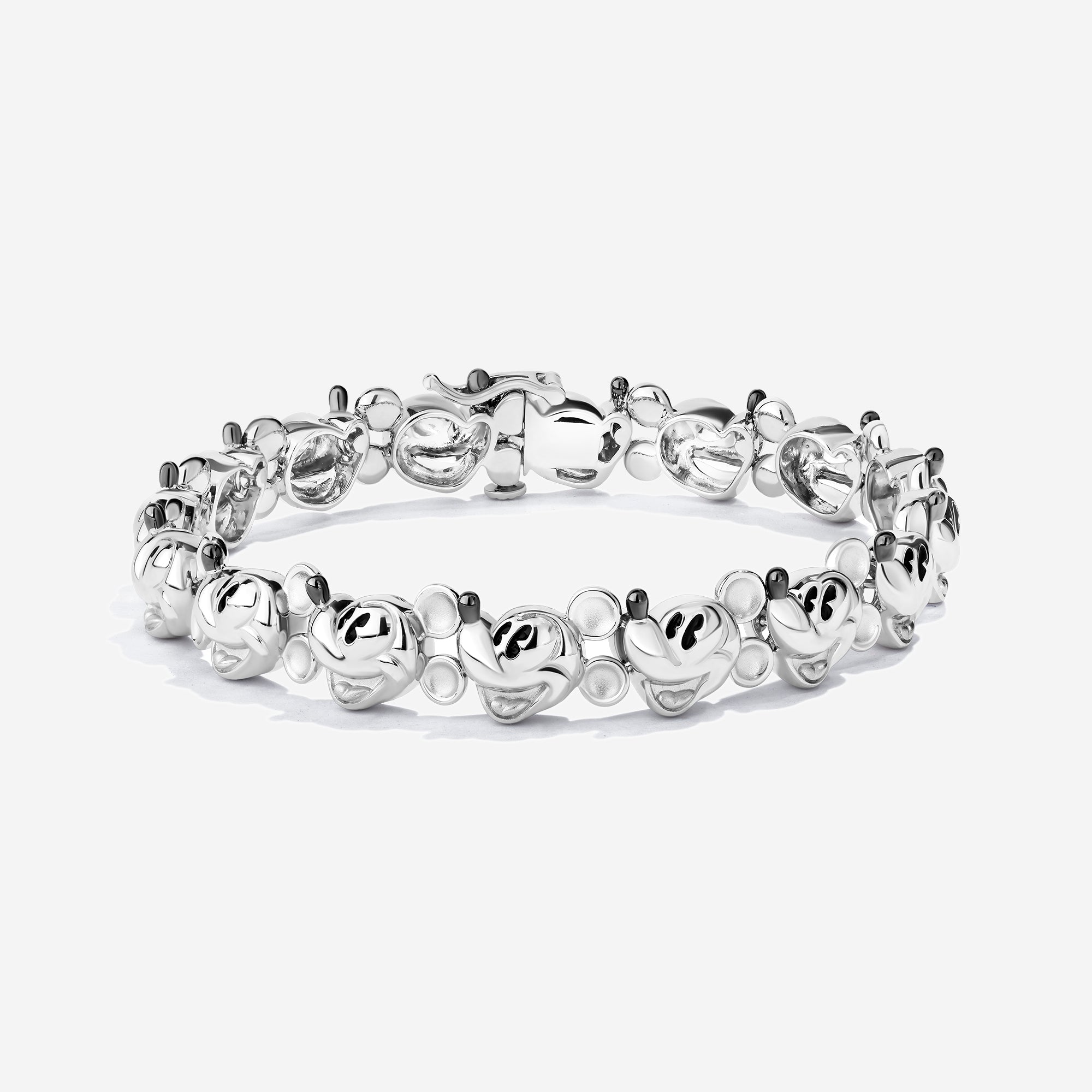 Disney Mickey Mouse Inspired Bracelet in Sterling Silver | Disney Fine ...